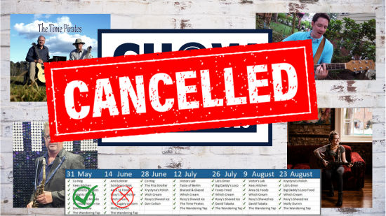 Tonight’s Chow Town Cancelled – Tidelines