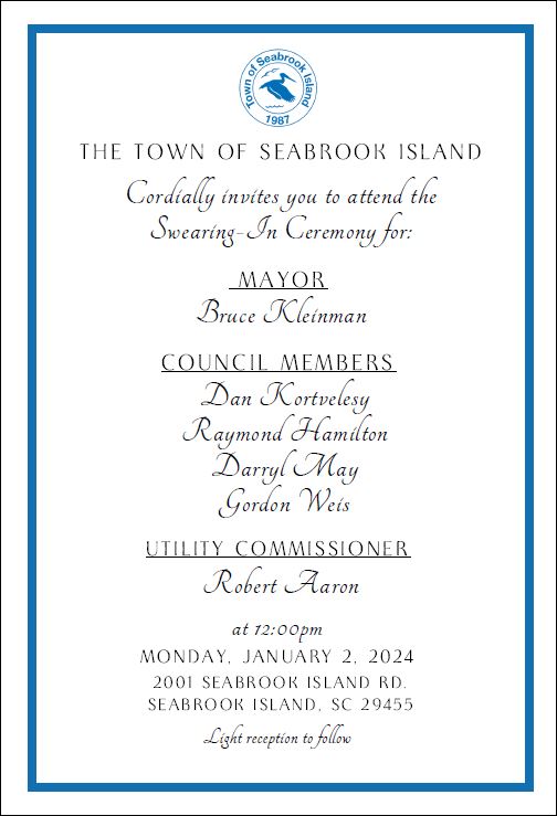 TOSI Swearing In Ceremony Jan 2 – Tidelines